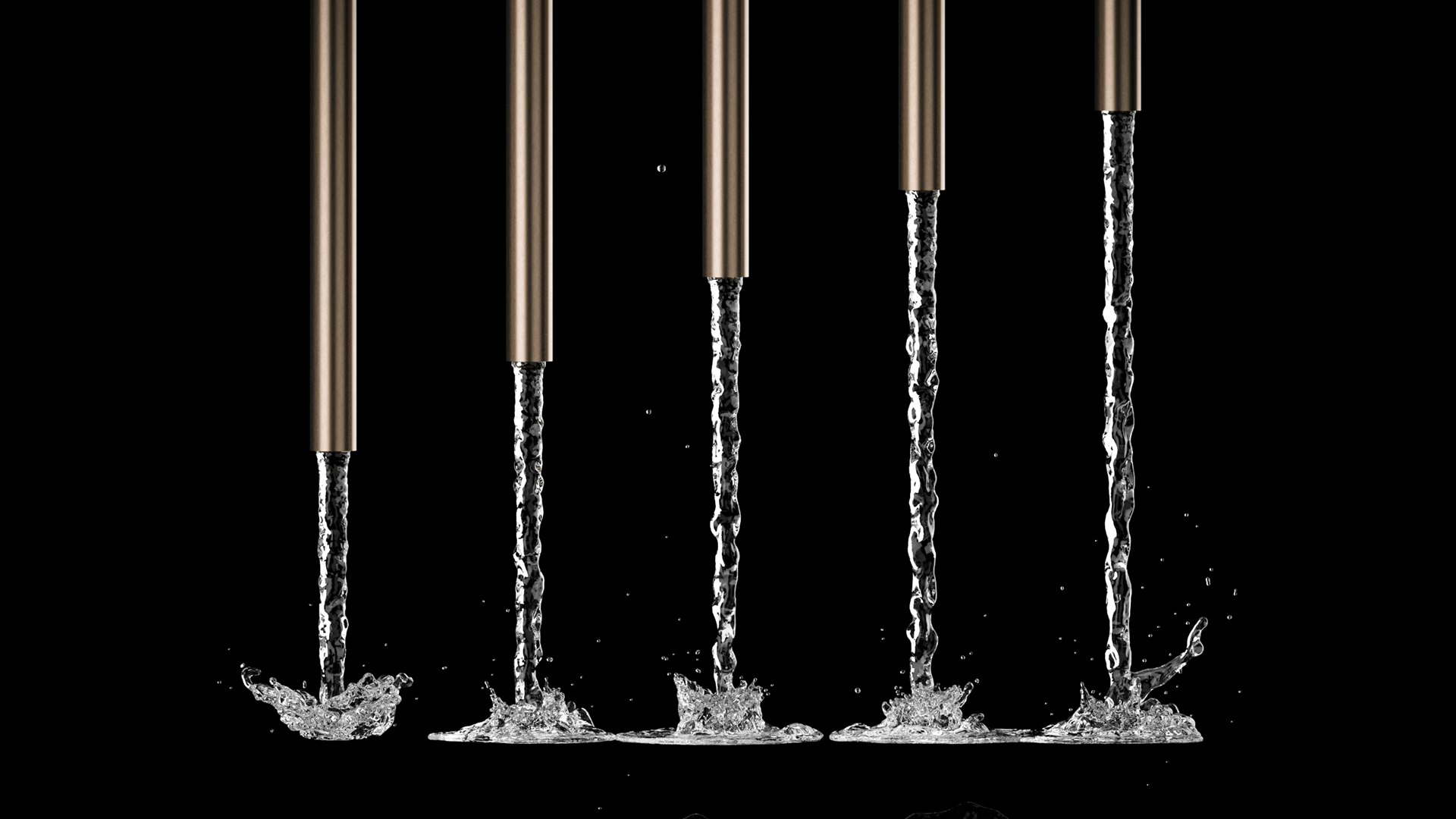 Water Jets Splash 3D Model - TurboSquid 1700433
