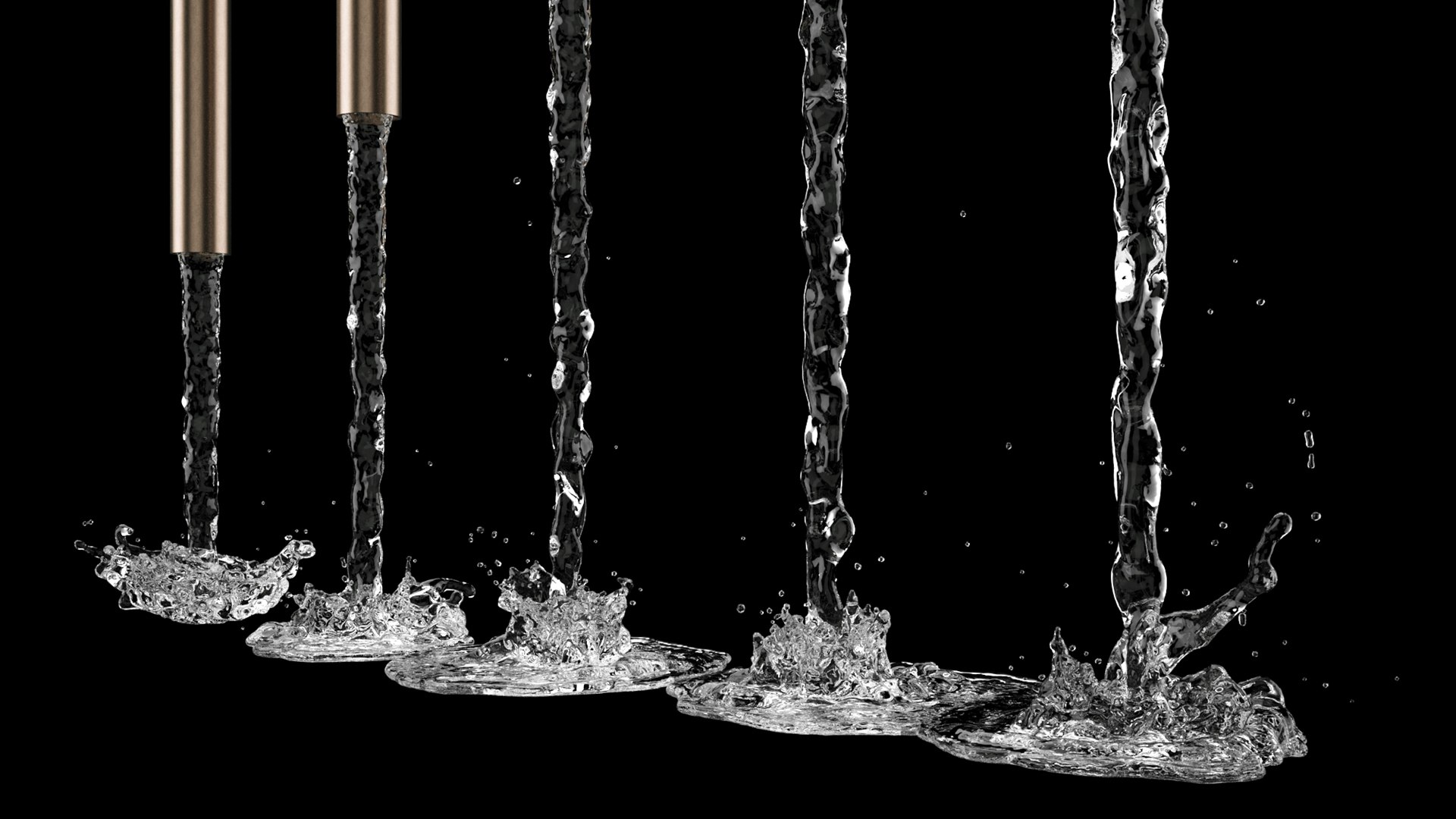 Water Jets Splash 3D Model - TurboSquid 1700433