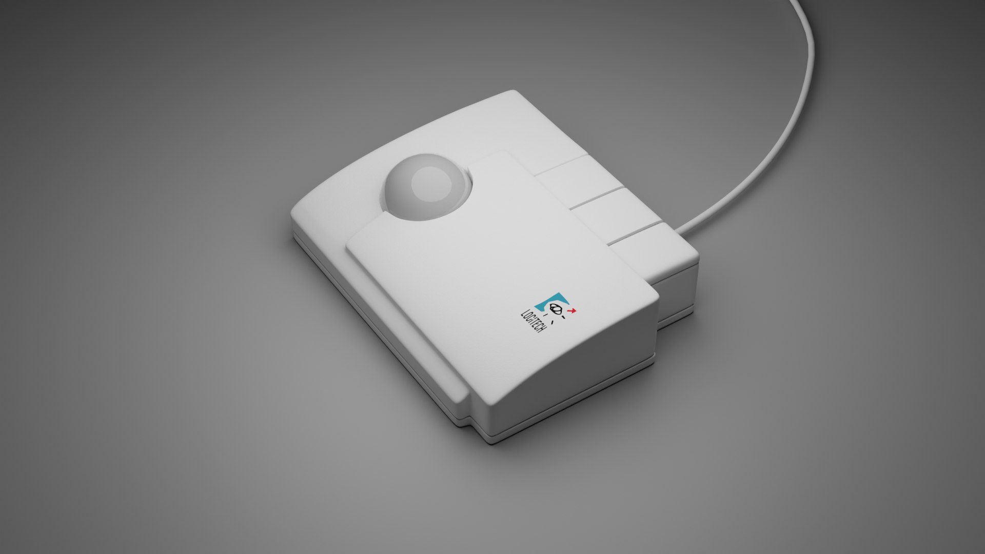 Logitech TrackMan Computer Mouse 1989 3D - TurboSquid 1785006