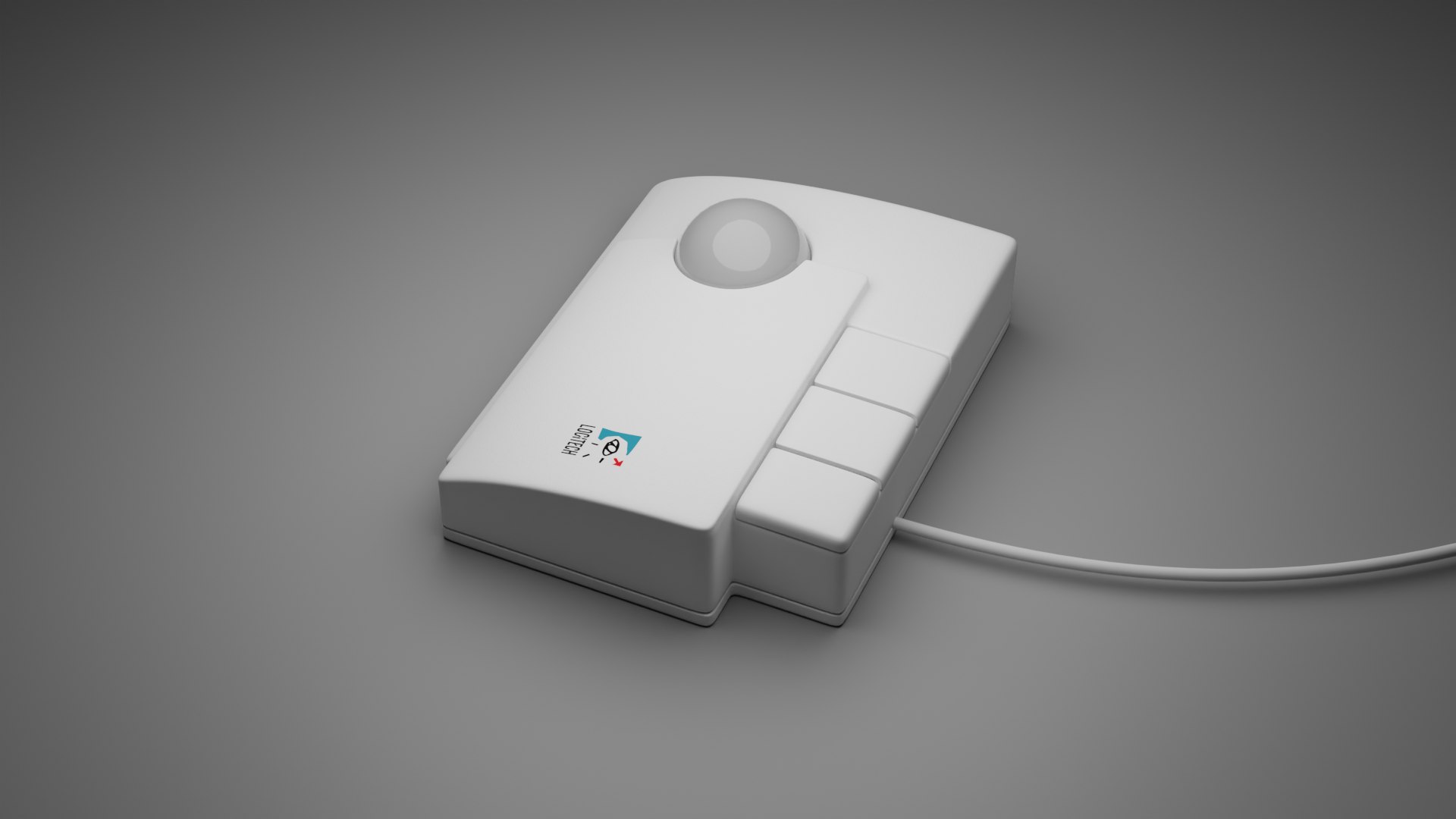 Logitech TrackMan Computer Mouse 1989 3D - TurboSquid 1785006