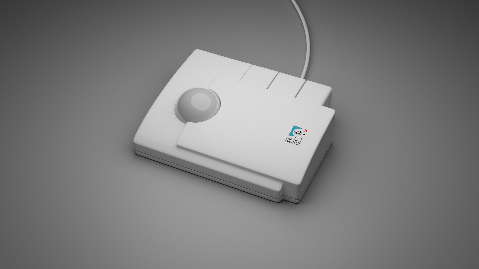 Logitech TrackMan Computer Mouse 1989 3D - TurboSquid 1785006