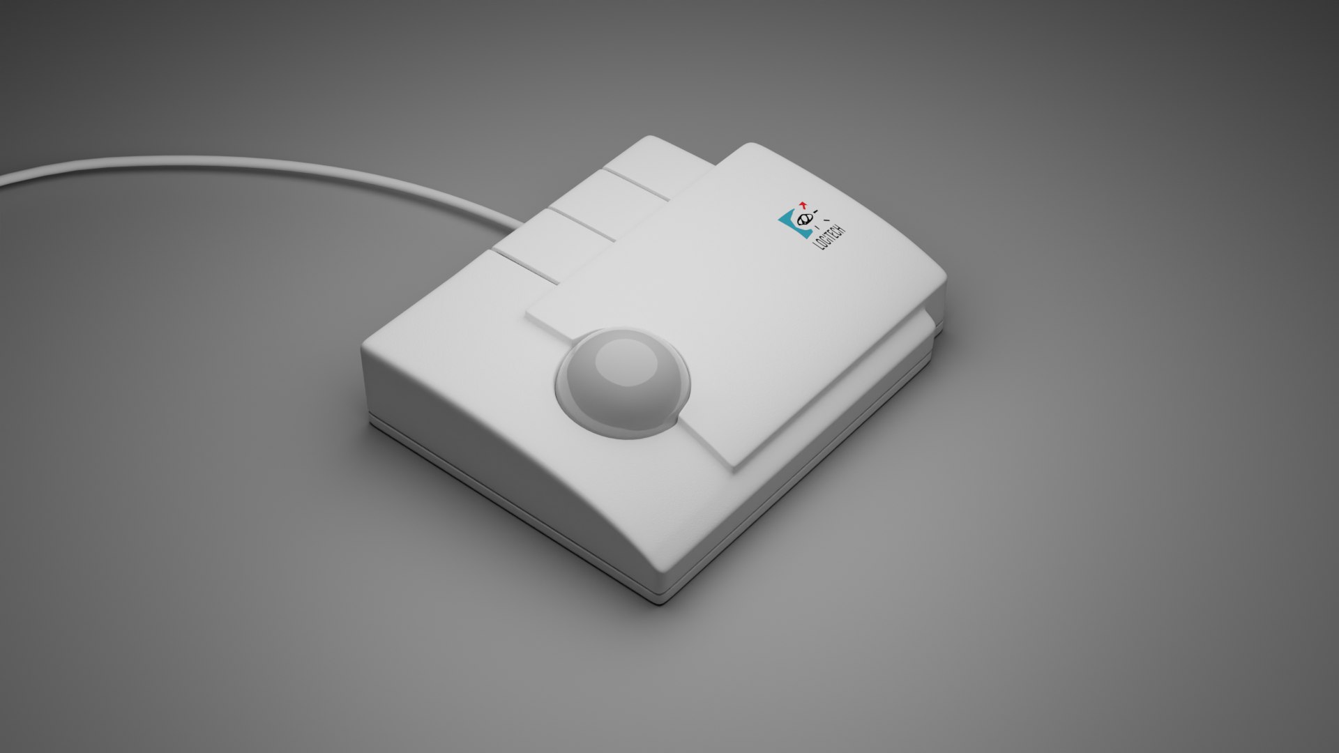 Logitech TrackMan Computer Mouse 1989 3D - TurboSquid 1785006