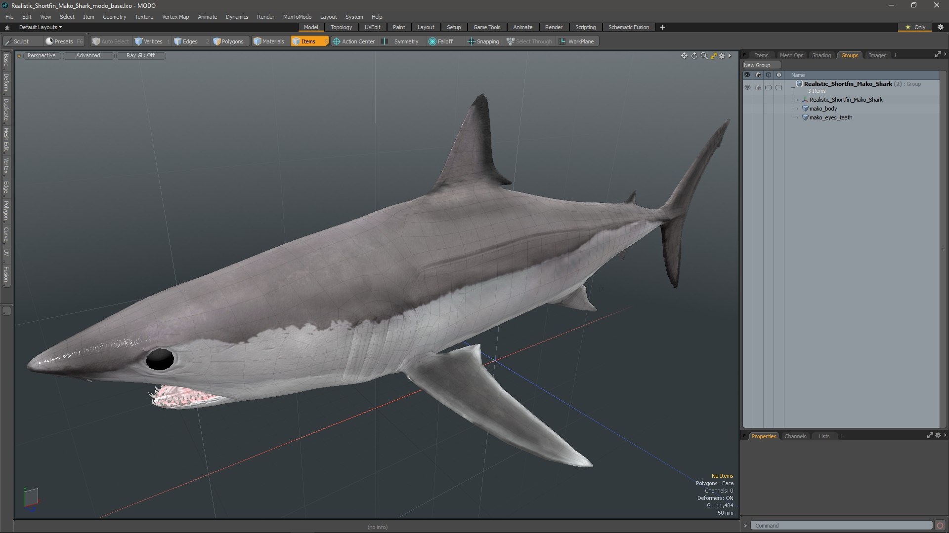 Realistic Shortfin Mako Shark 3D Model - TurboSquid 2284522