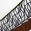 stairs wrought iron railing 3d dxf