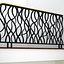 stairs wrought iron railing 3d dxf
