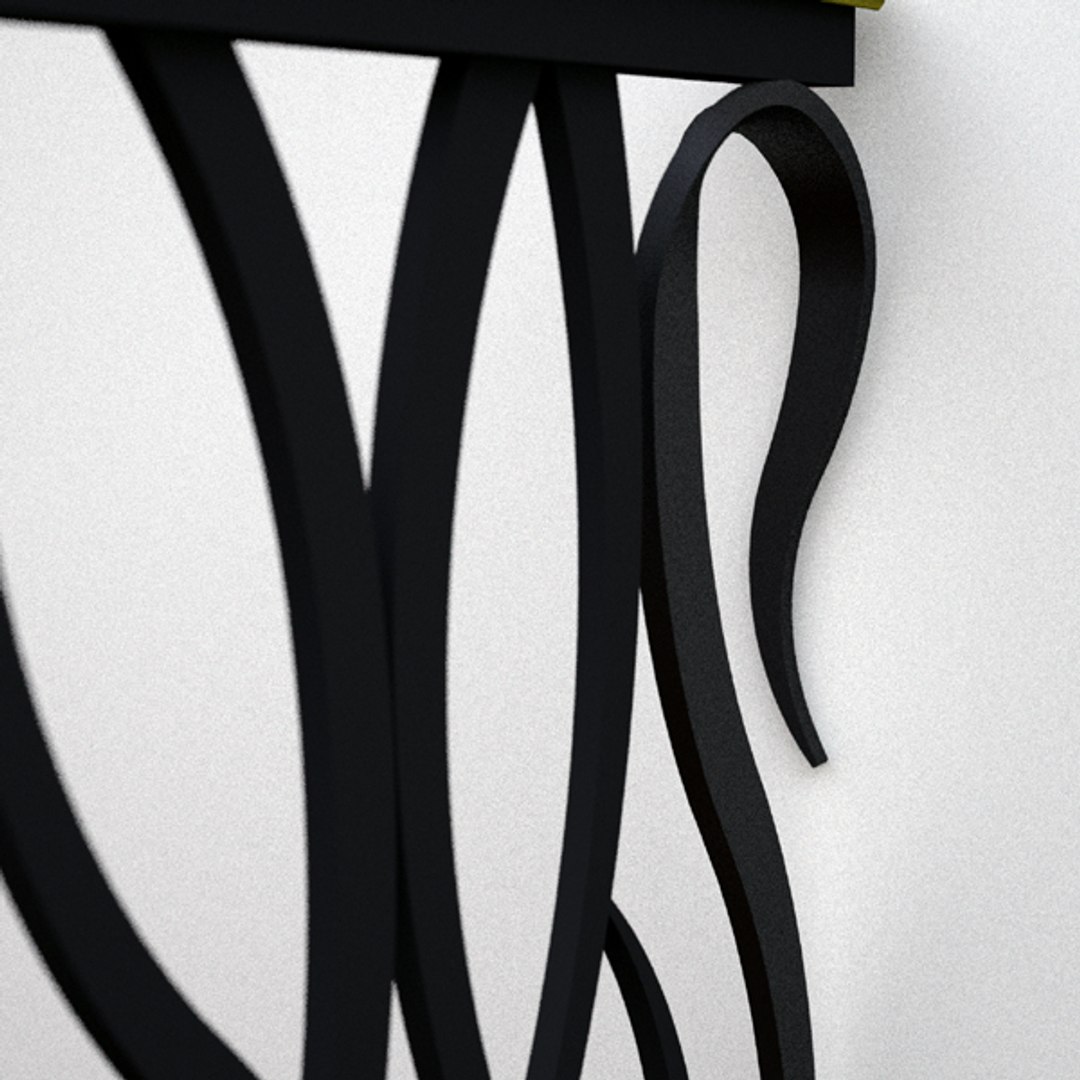 stairs wrought iron railing 3d dxf