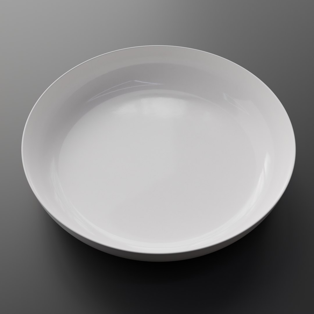 3D Porcelain Deep Plate Model - TurboSquid 1975788