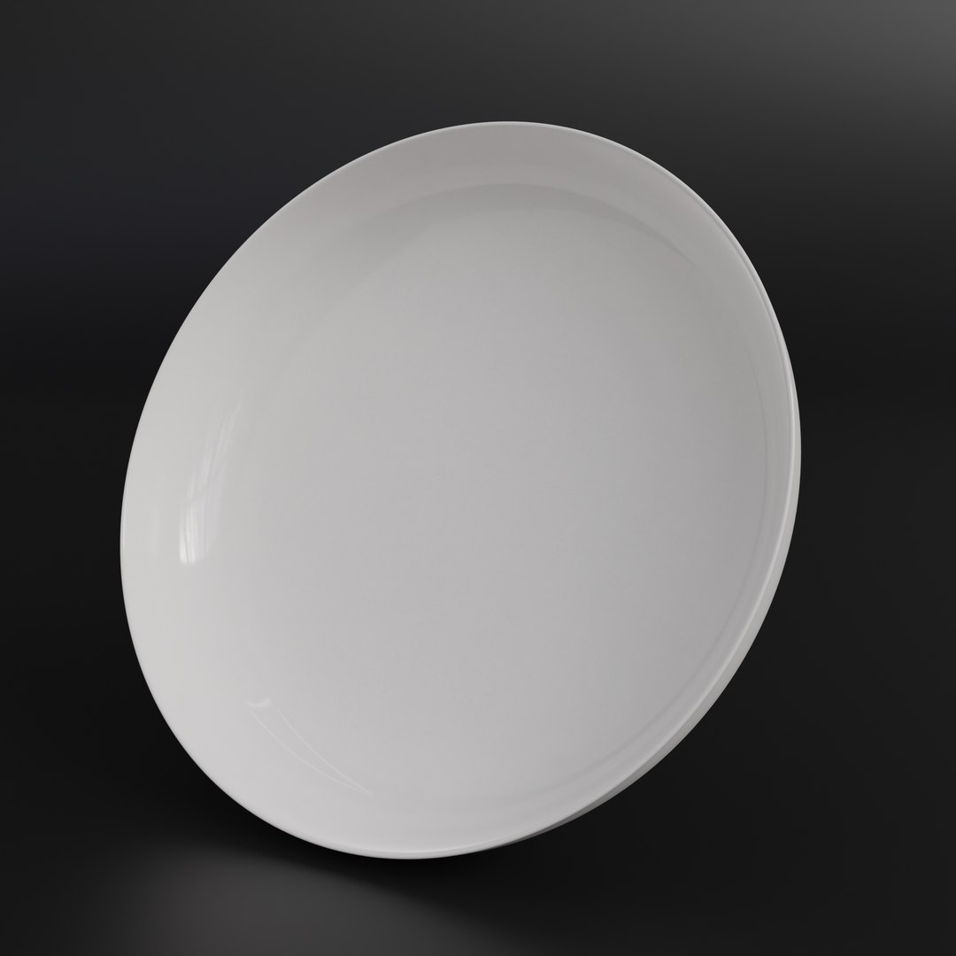 3D Porcelain Deep Plate Model - TurboSquid 1975788