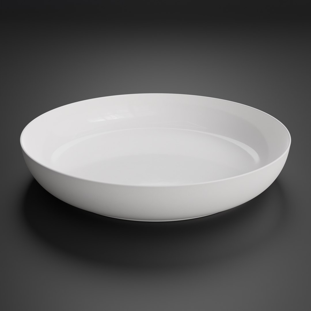 3D Porcelain Deep Plate Model - TurboSquid 1975788