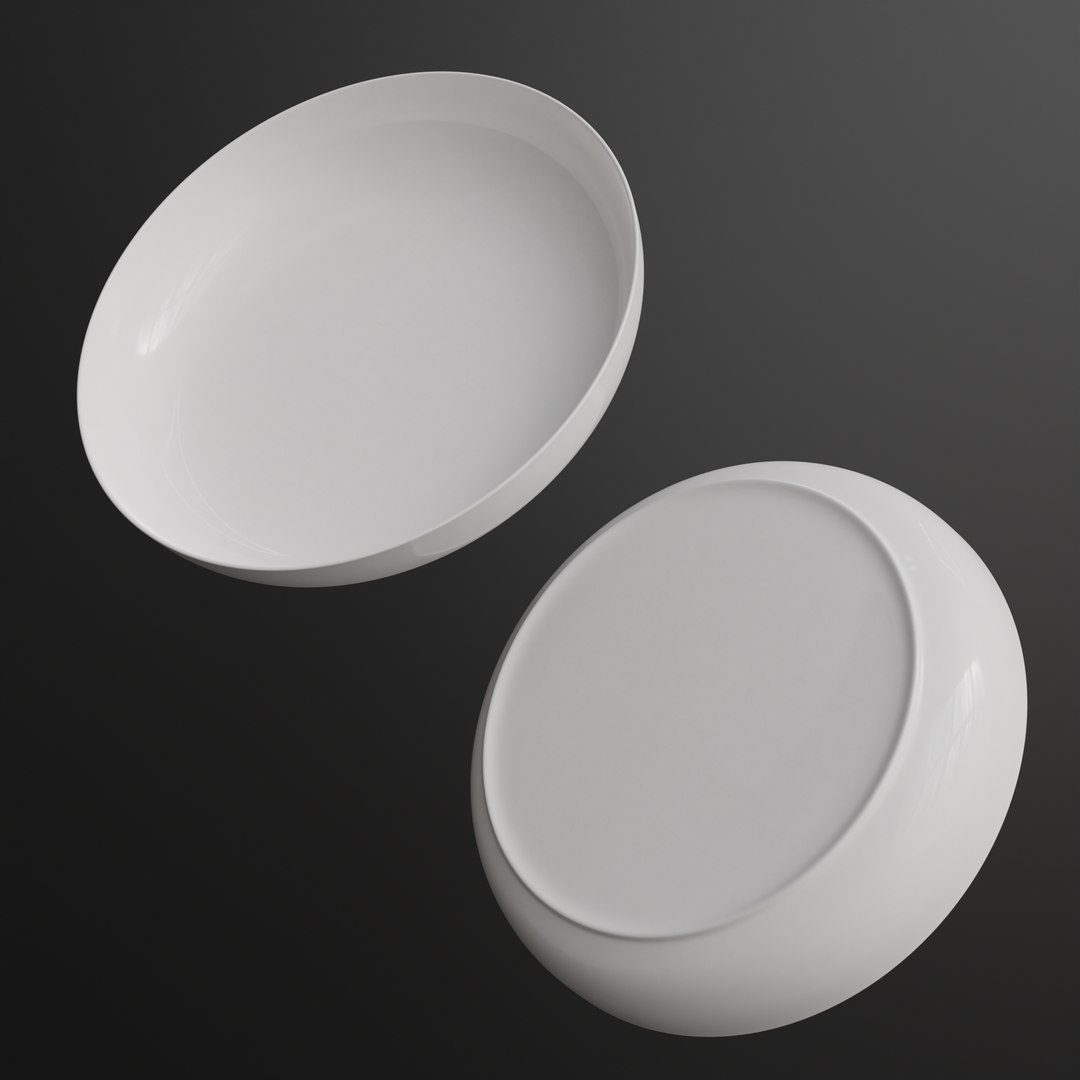3D Porcelain Deep Plate Model - TurboSquid 1975788