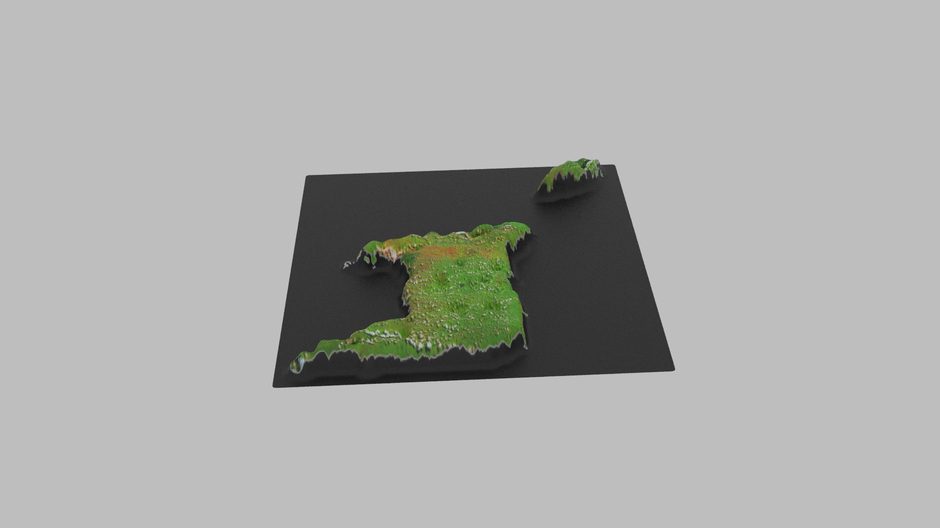 Trinidad And Tobago Map Country 3D - TurboSquid 2076386