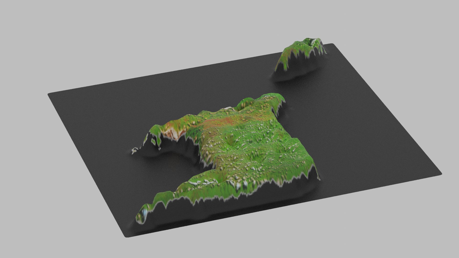 Trinidad And Tobago Map Country 3D - TurboSquid 2076386