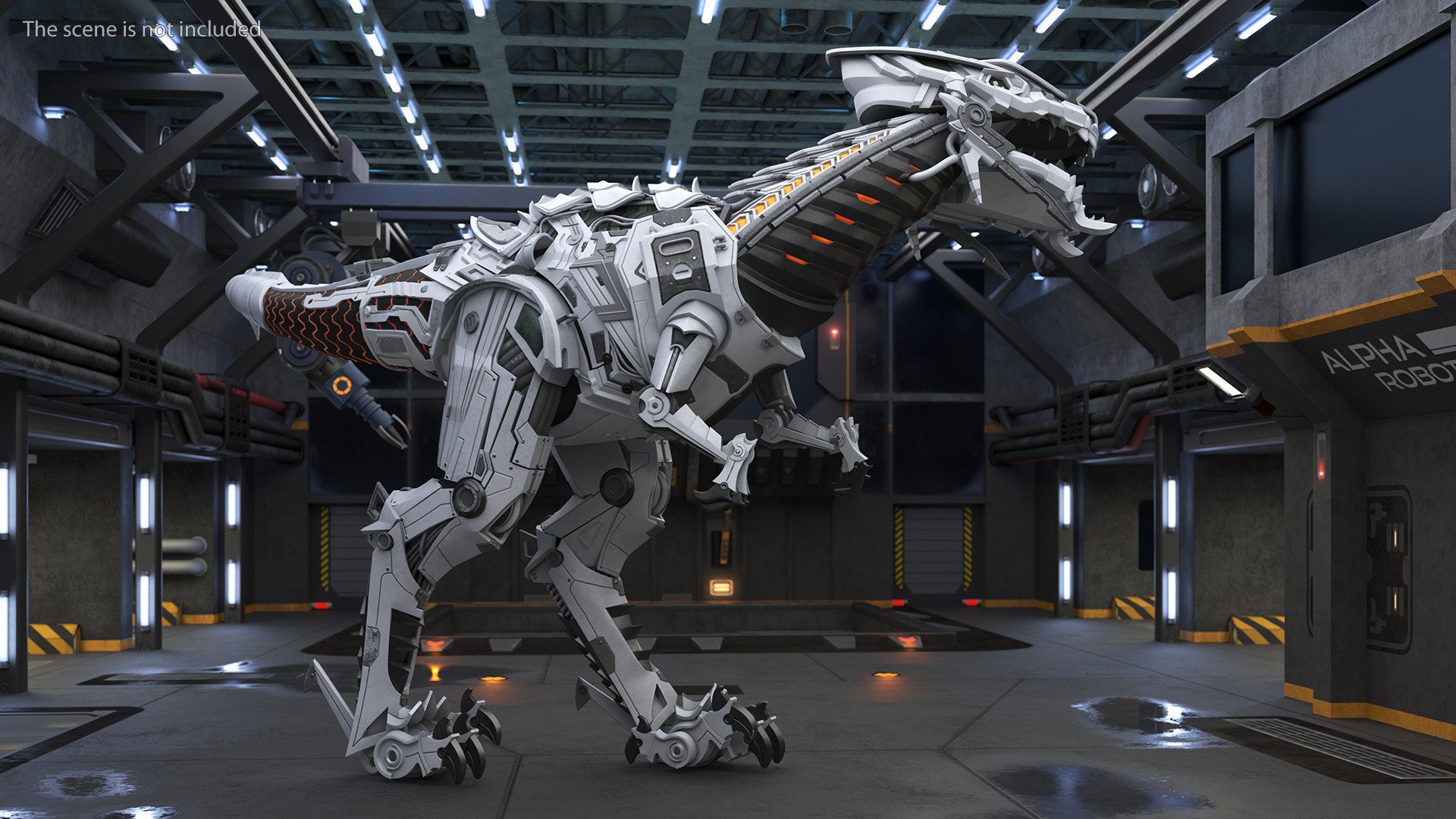 Robotic T-Rex Walking Pose 3D - TurboSquid 2235933