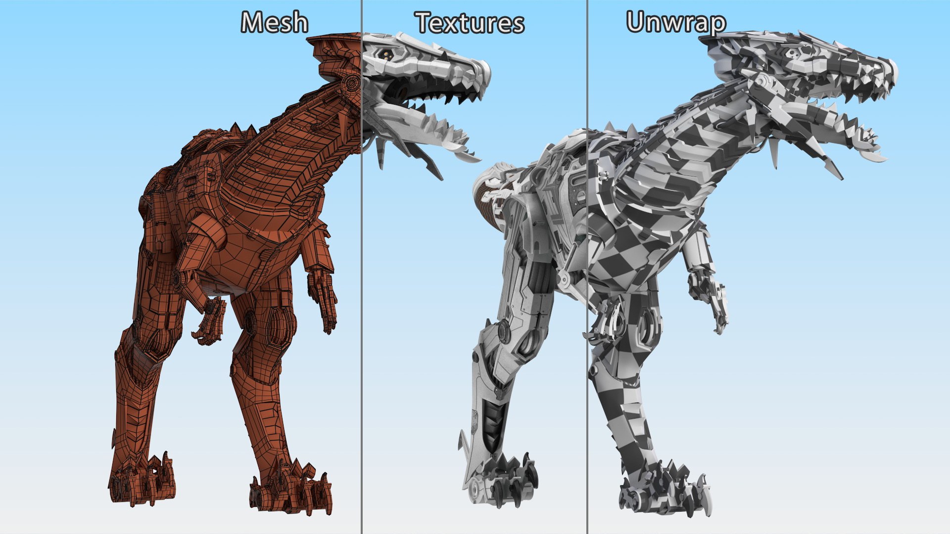 Robotic T-Rex Walking Pose 3D - TurboSquid 2235933