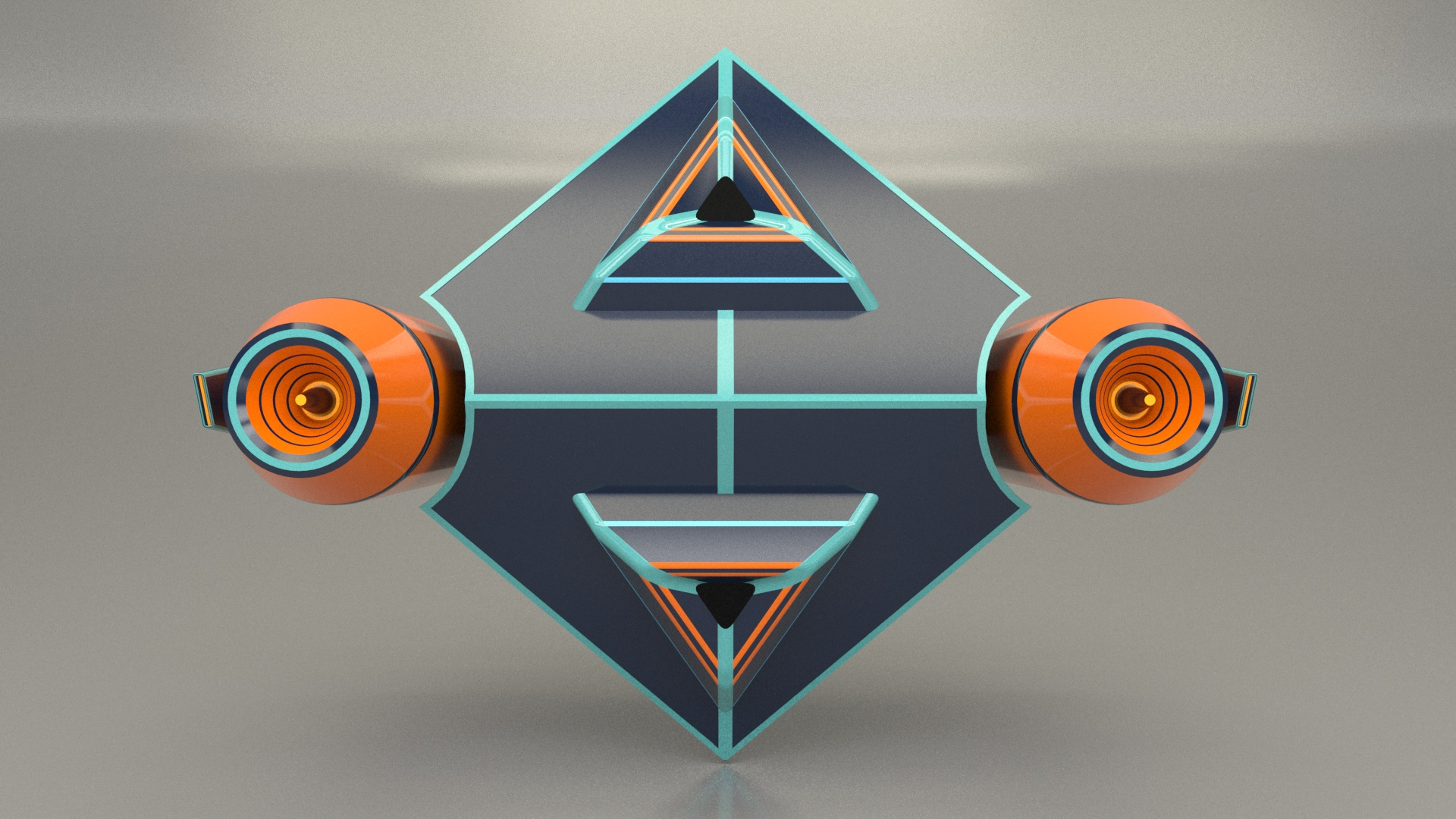 3D Screen Character Robot Head - TurboSquid 1790010