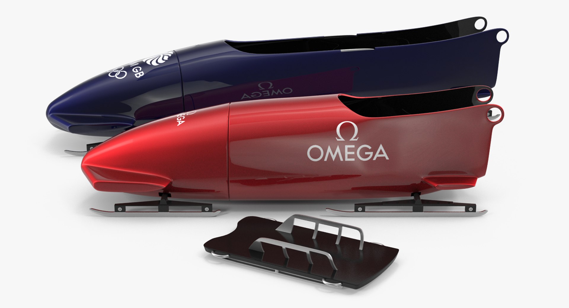 3D Olympic Sleds Model - TurboSquid 1179018