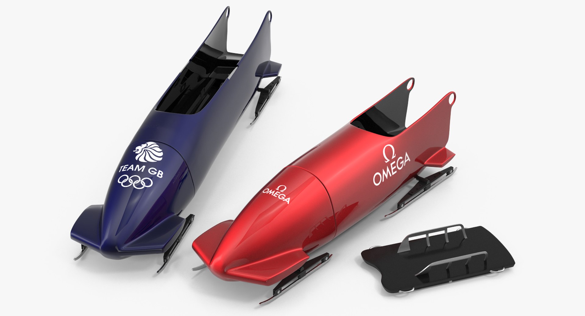 3D Olympic Sleds Model - TurboSquid 1179018