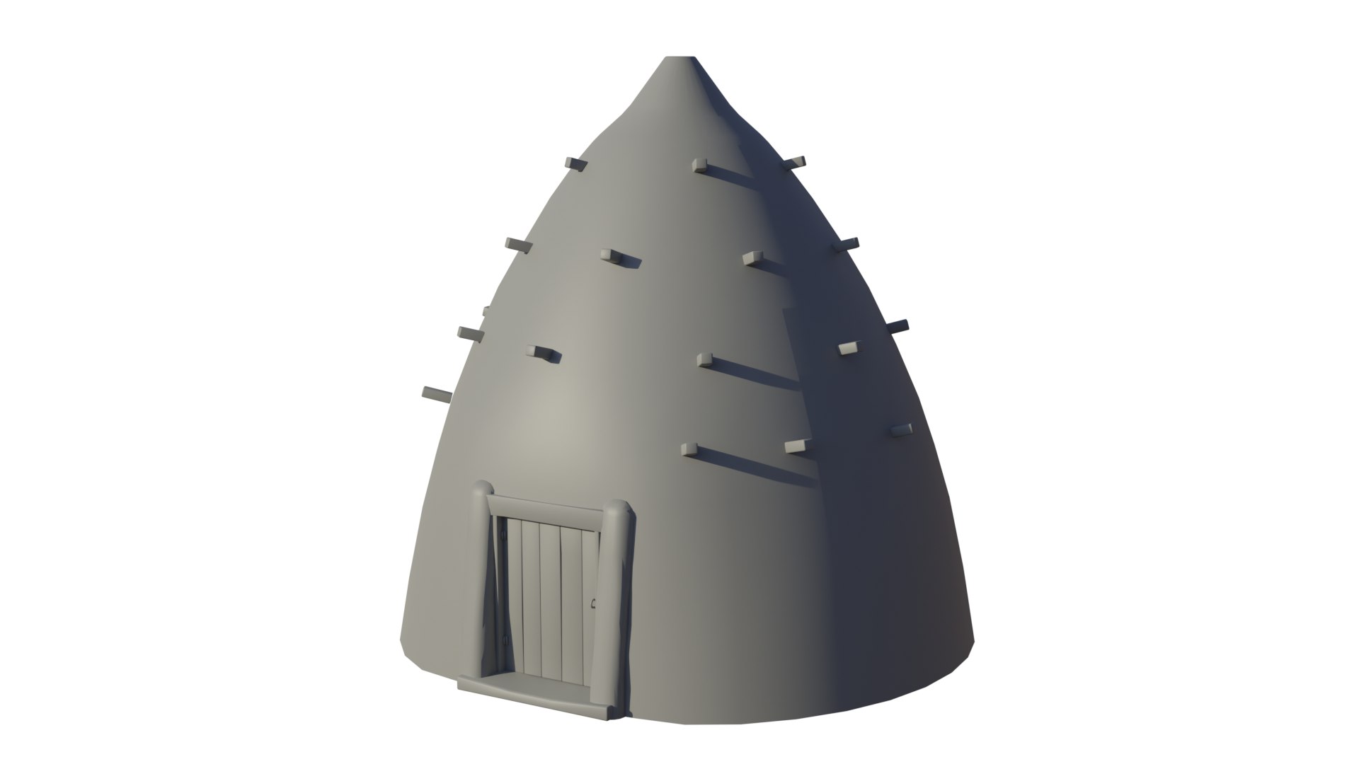 Traditional Syrian Beehive 3d 3ds