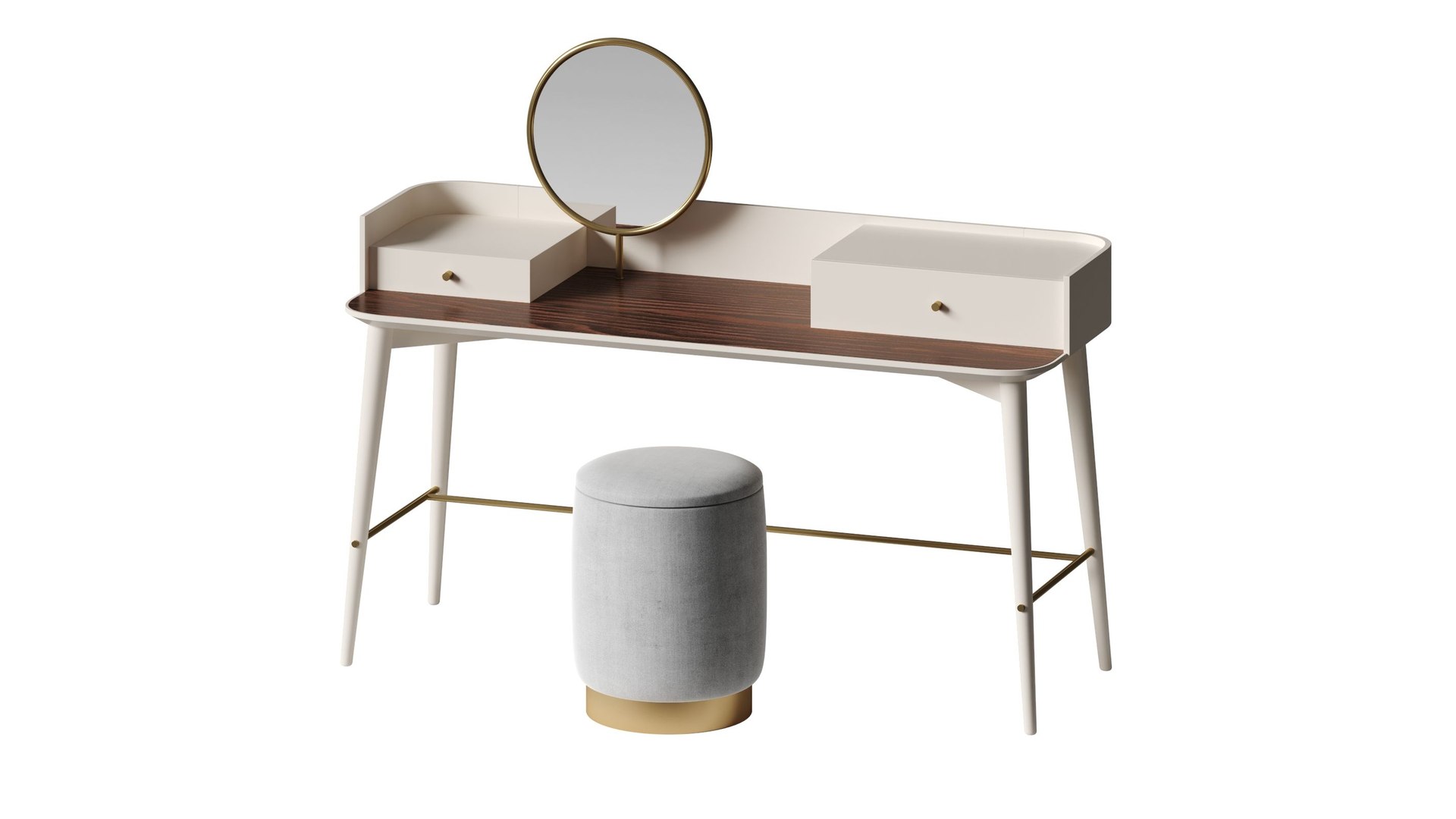 3D model Praddy Naica with pouf - TurboSquid 2171728