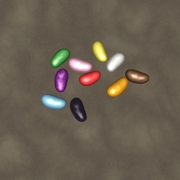 3D Jellybean Models | TurboSquid