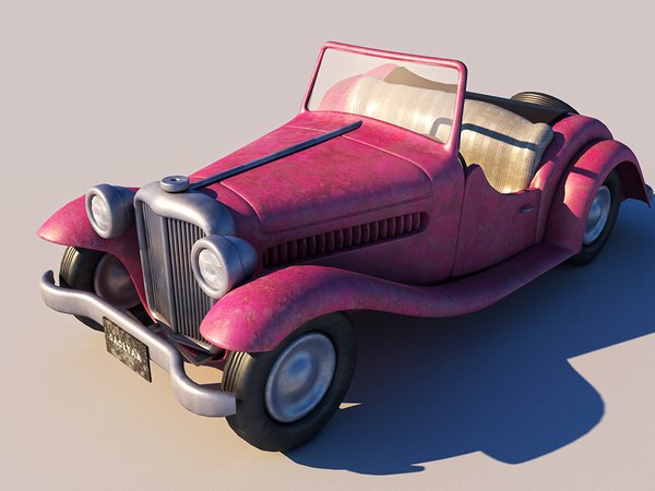 3d old car model