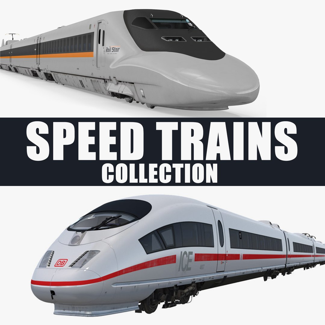 3D model speed trains - TurboSquid 1232873