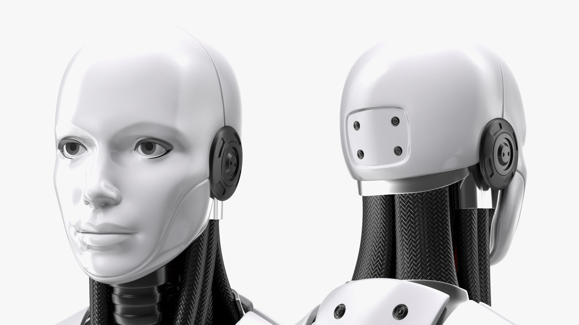 Cyborg Female T-Pose 3D model - TurboSquid 2096371