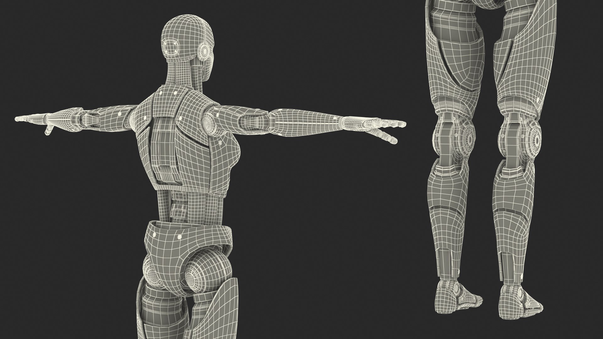 Cyborg Female T-Pose 3D model - TurboSquid 2096371
