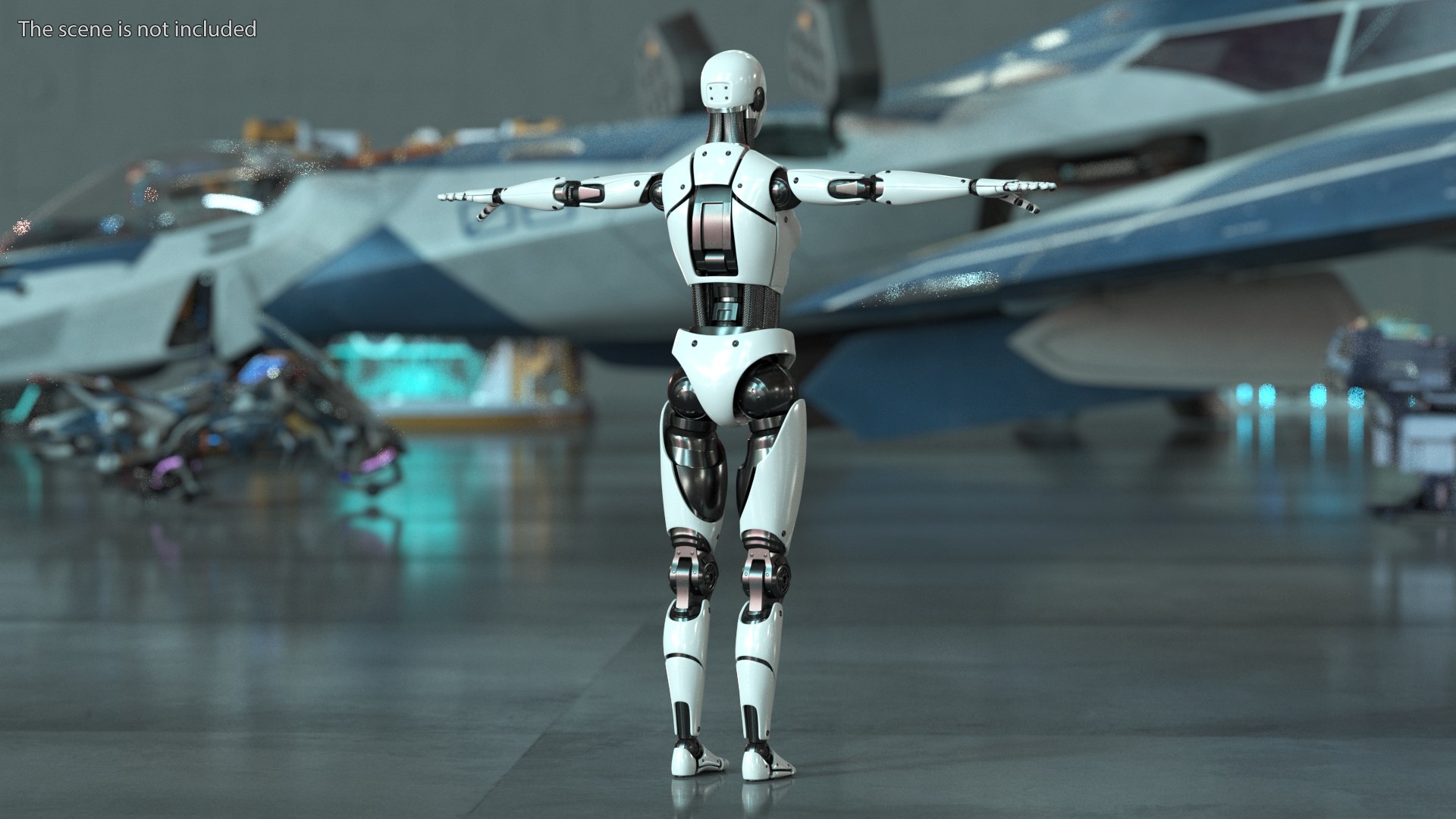 Cyborg Female T-Pose 3D model - TurboSquid 2096371