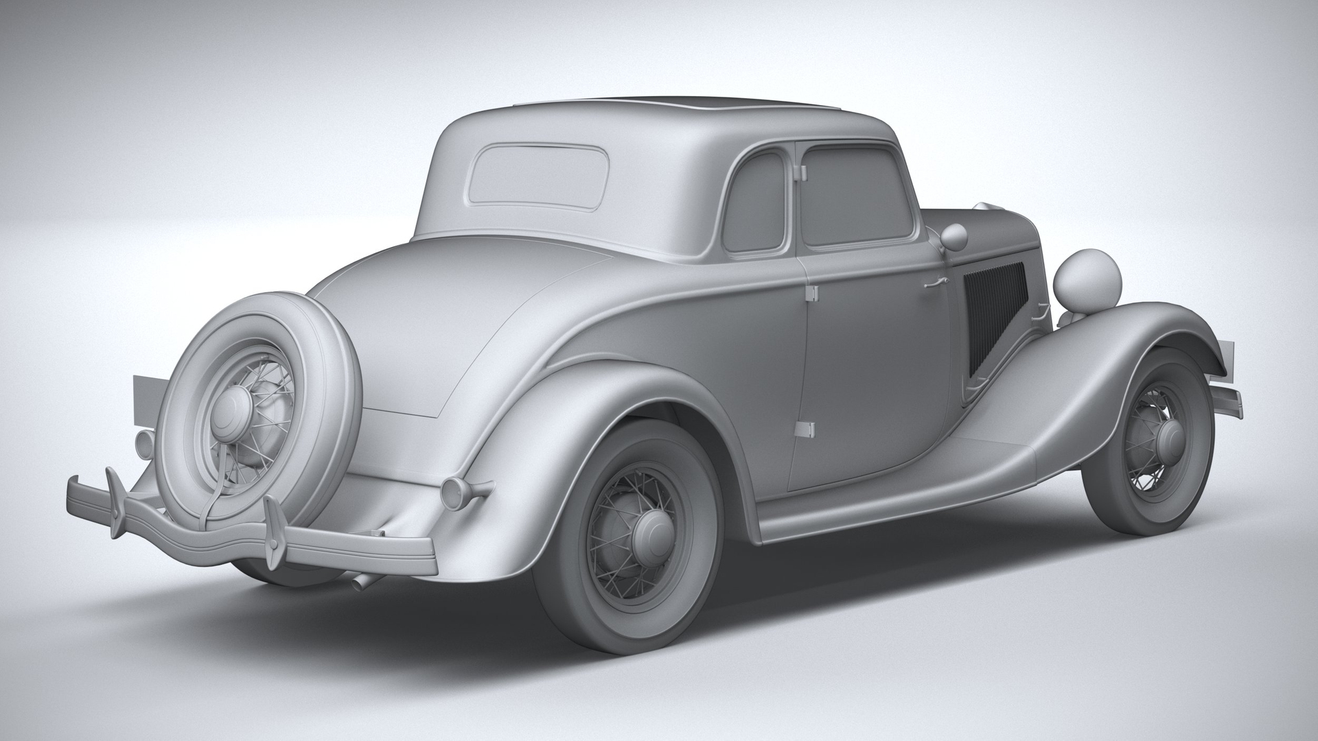 Coupe 1934 3D model - TurboSquid 1676247