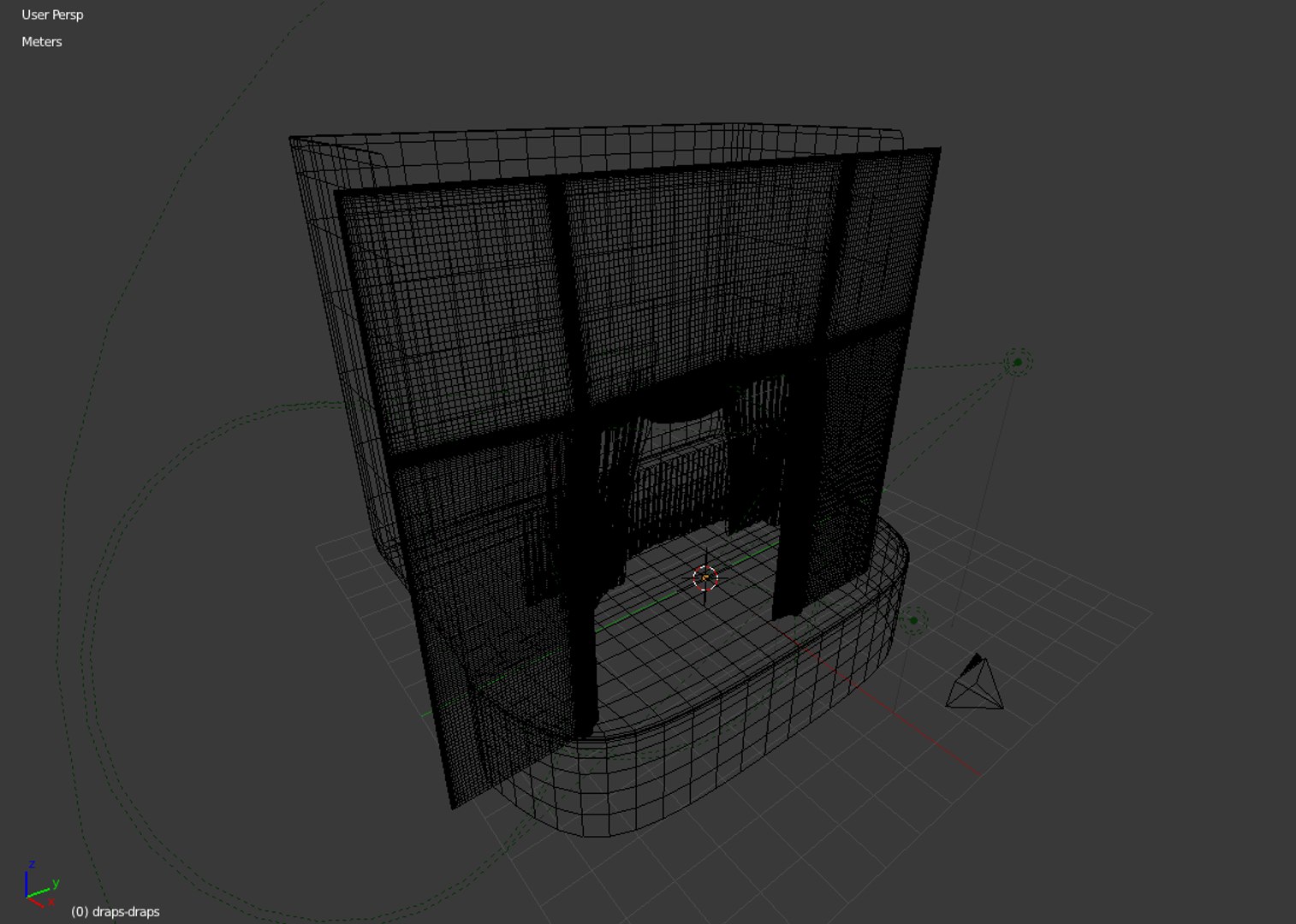3d stage renders blender model