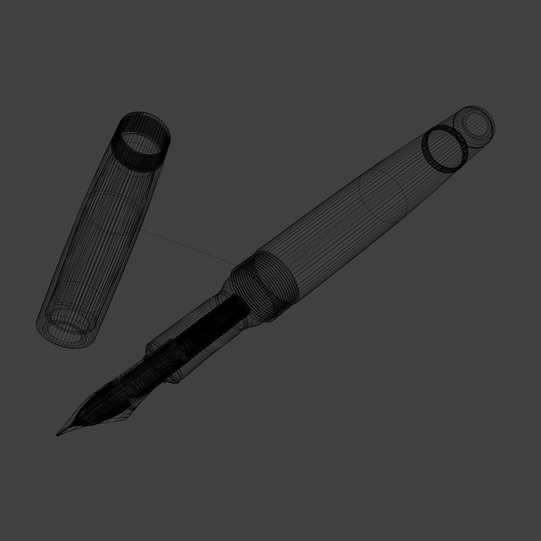 3d model item fine writing