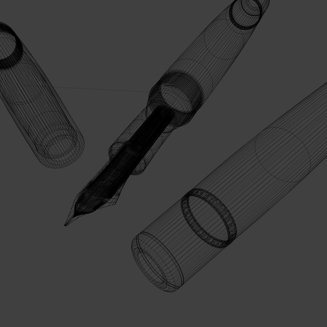 3d model item fine writing