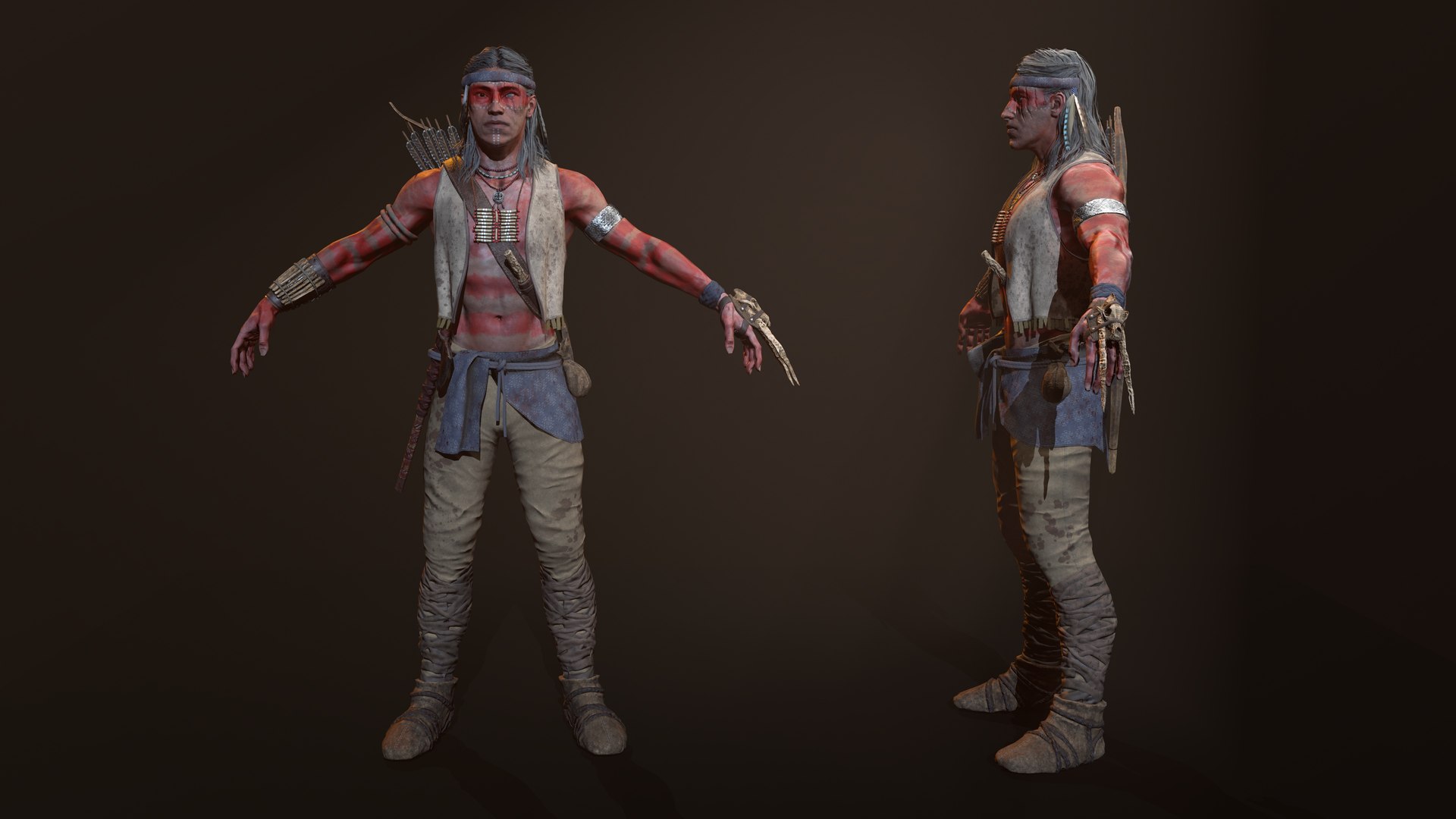 3D Native American 2 Model - TurboSquid 1736540