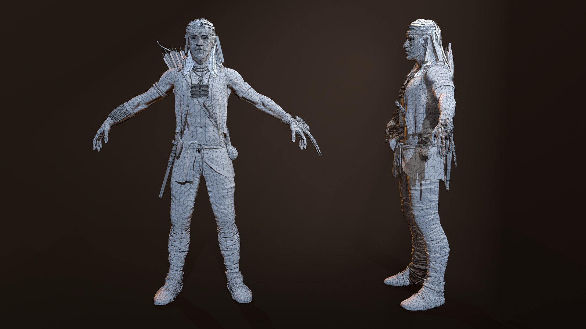 3D Native American 2 Model - TurboSquid 1736540