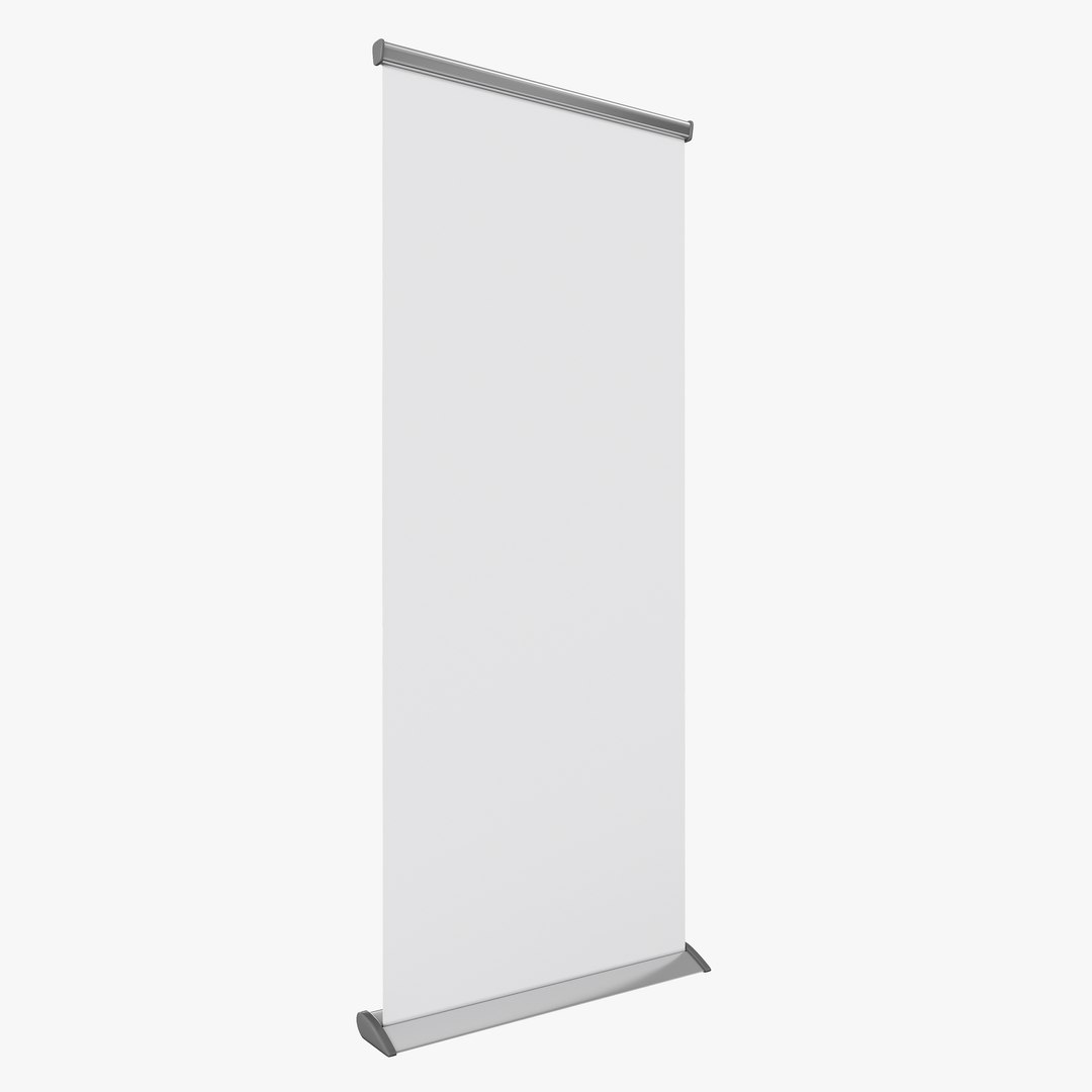 3D Model Roller Banner Stand - TurboSquid 1232123