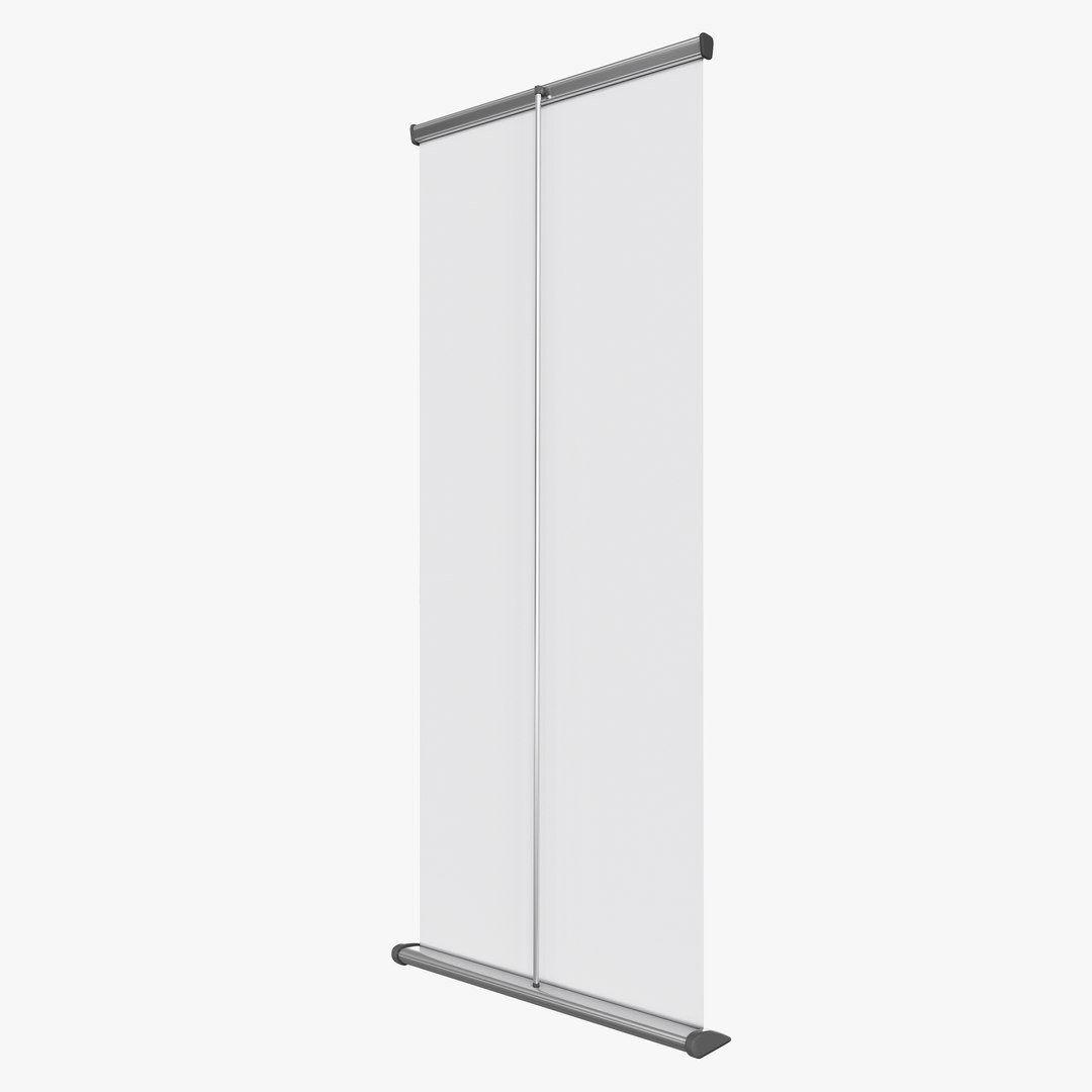 3D Model Roller Banner Stand - TurboSquid 1232123