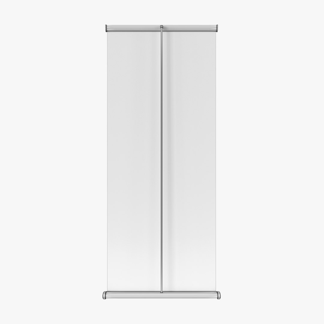 3D Model Roller Banner Stand - TurboSquid 1232123