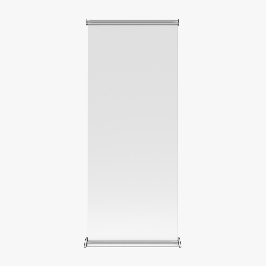 3D Model Roller Banner Stand - TurboSquid 1232123