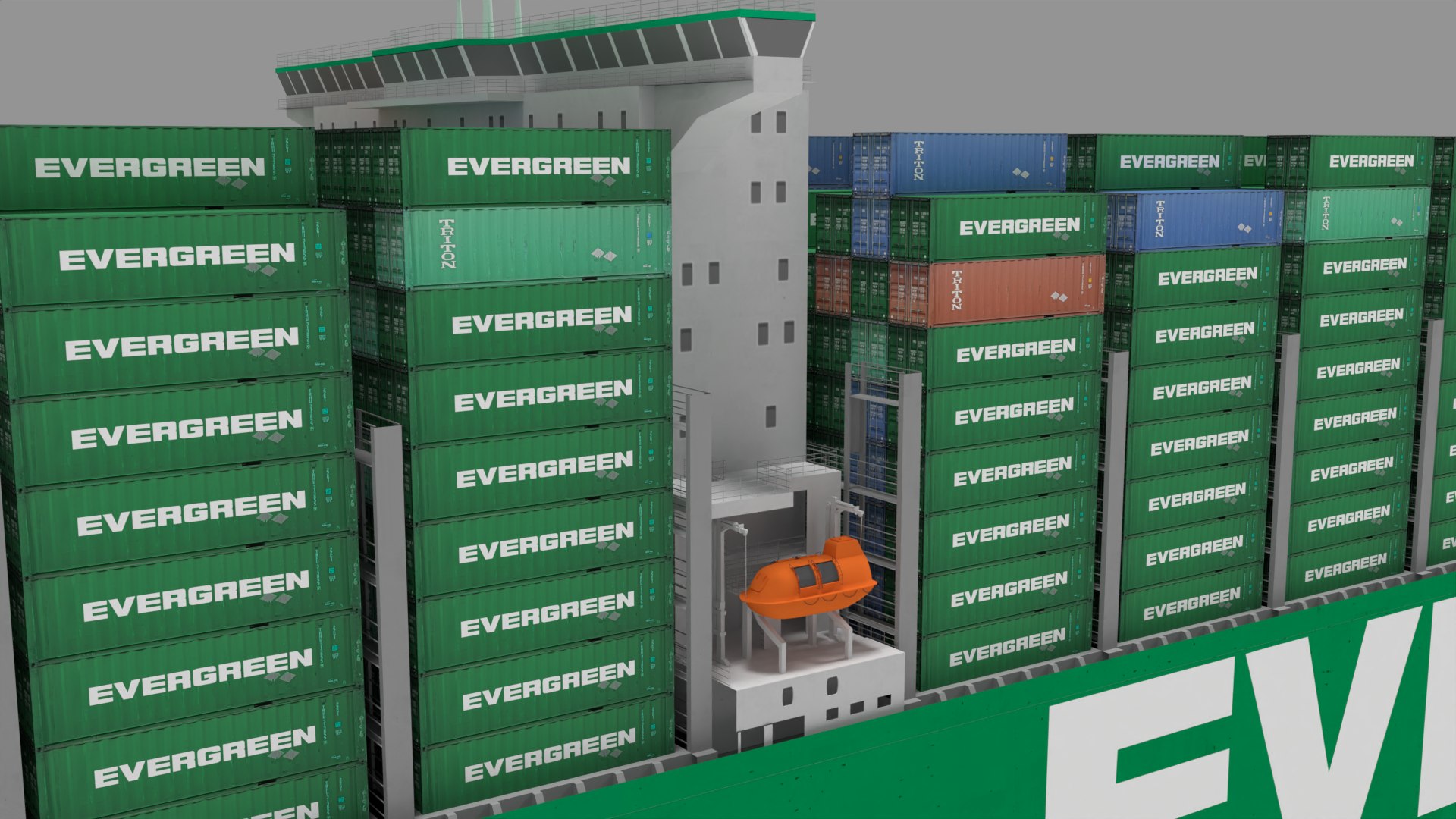 Ever Ace Container Ship Lowpoly 3D Model - TurboSquid 1943906