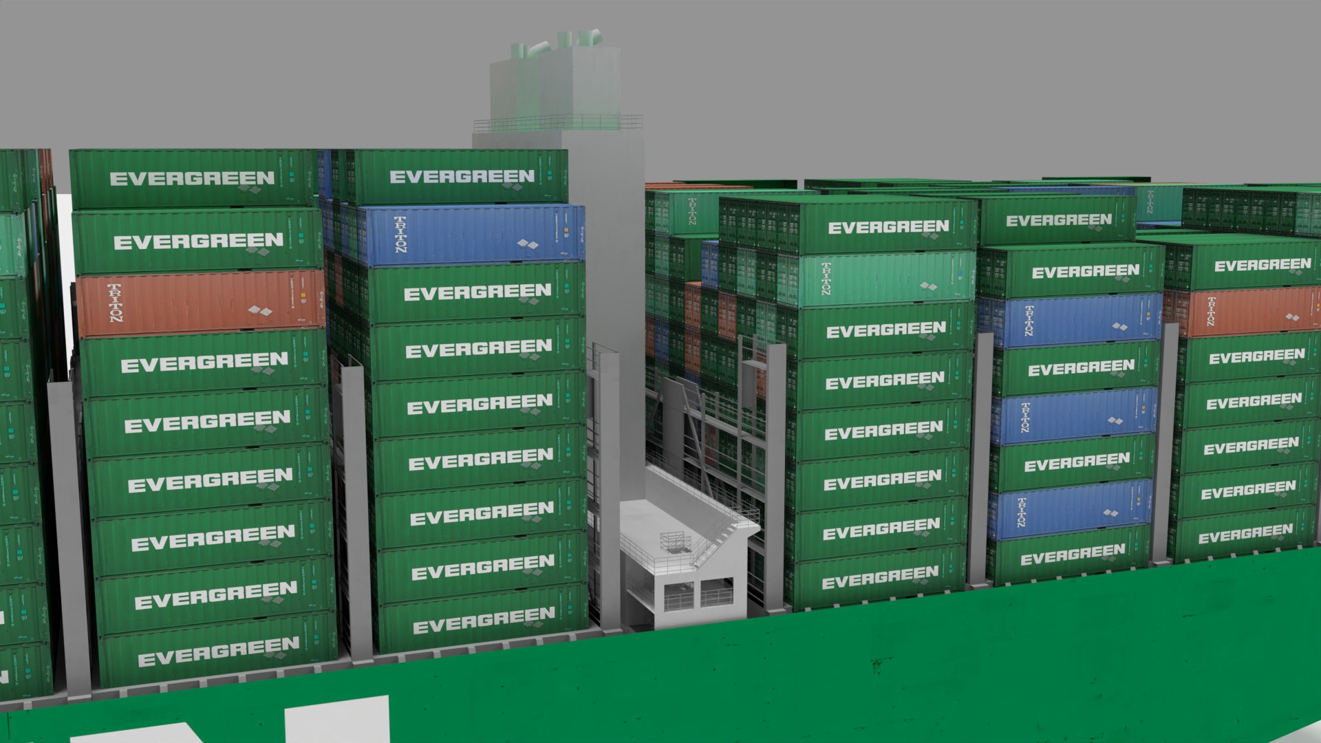 Ever Ace Container Ship Lowpoly 3D Model - TurboSquid 1943906