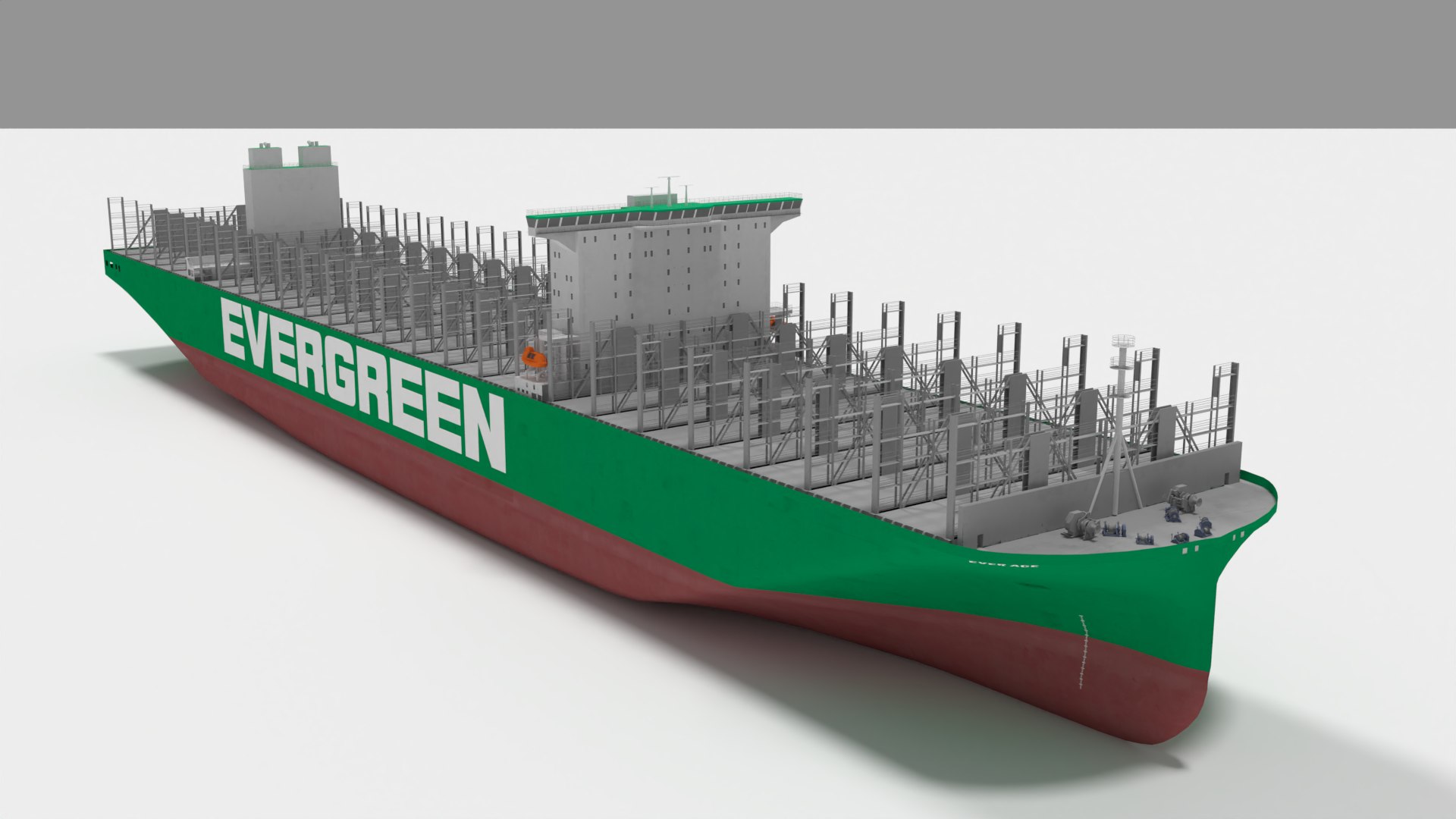 Ever Ace Container Ship Lowpoly 3D Model - TurboSquid 1943906