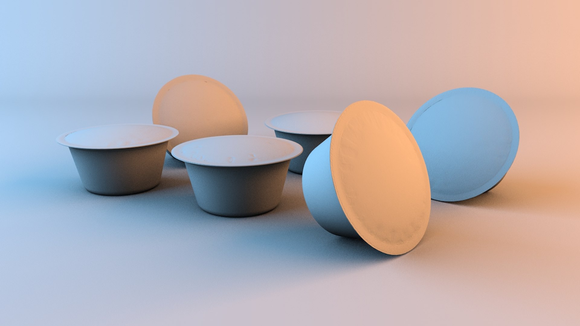 3d Lavazza Blue Coffee Pods