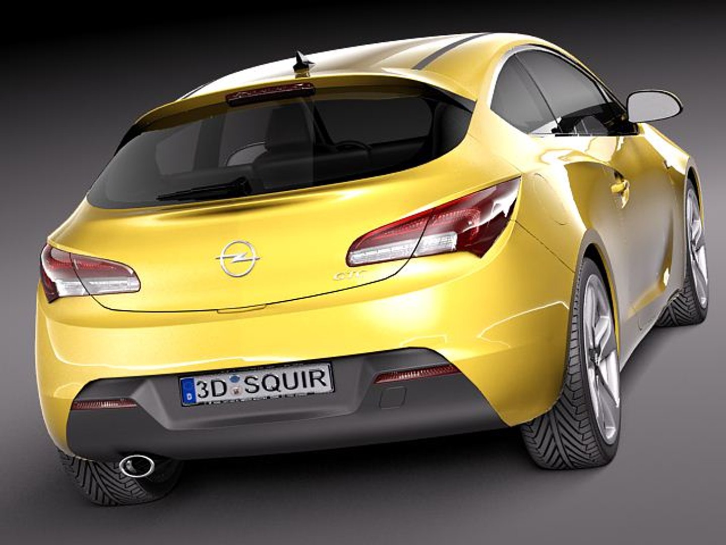 Opel Astra Gtc 2012 3d Max