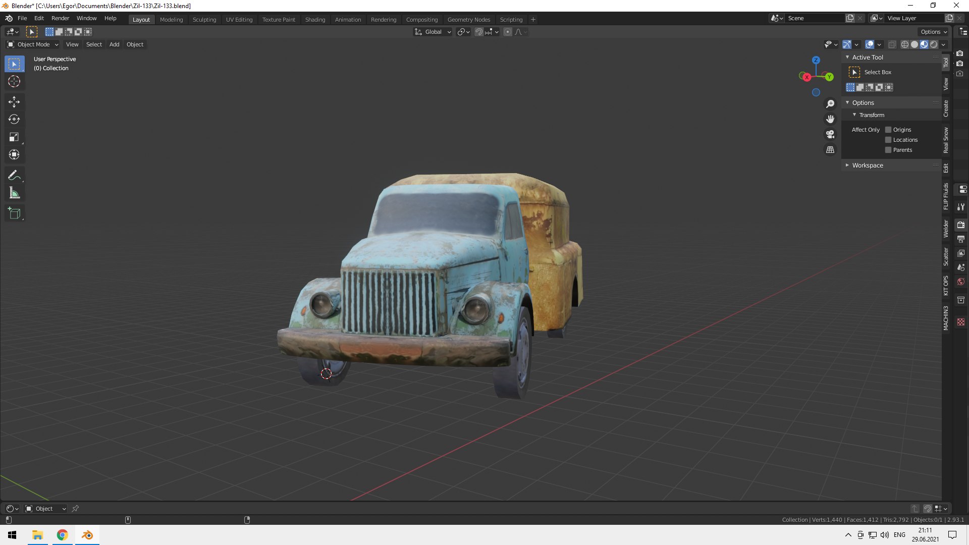 Soviet Car 3D Model - TurboSquid 1752972