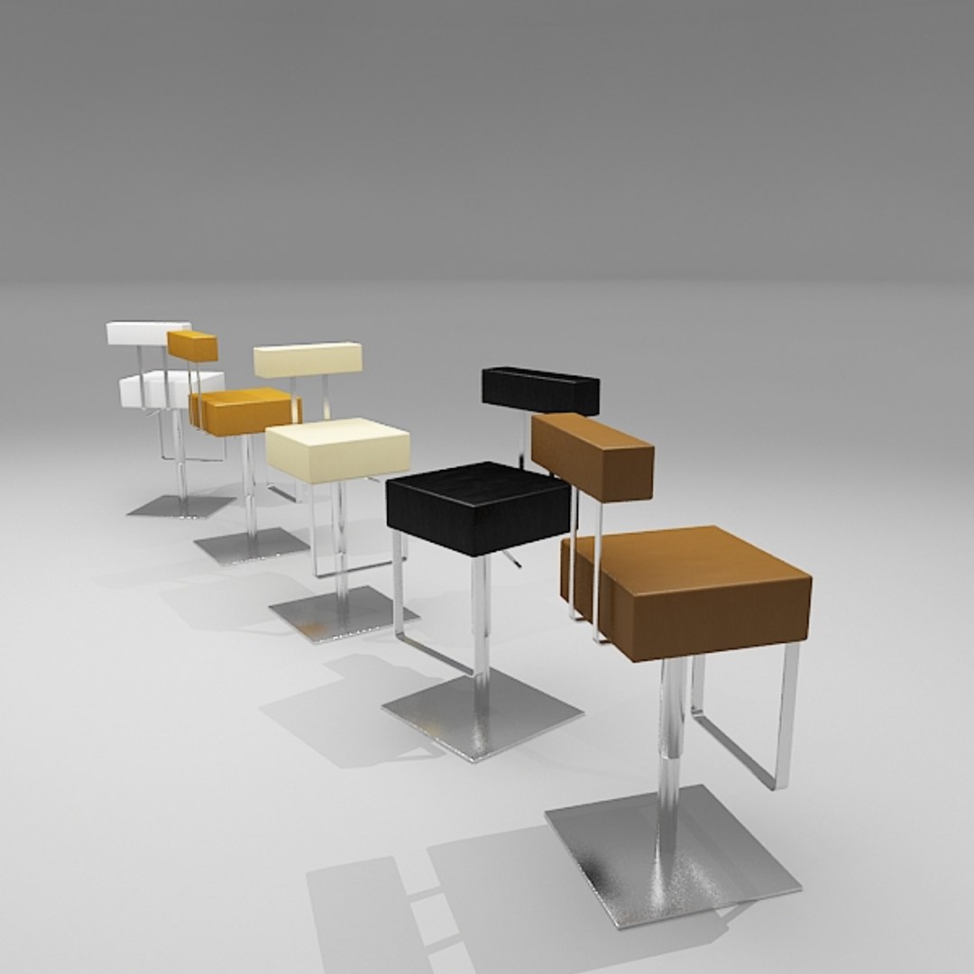 Sam Bar Stool 3d Model