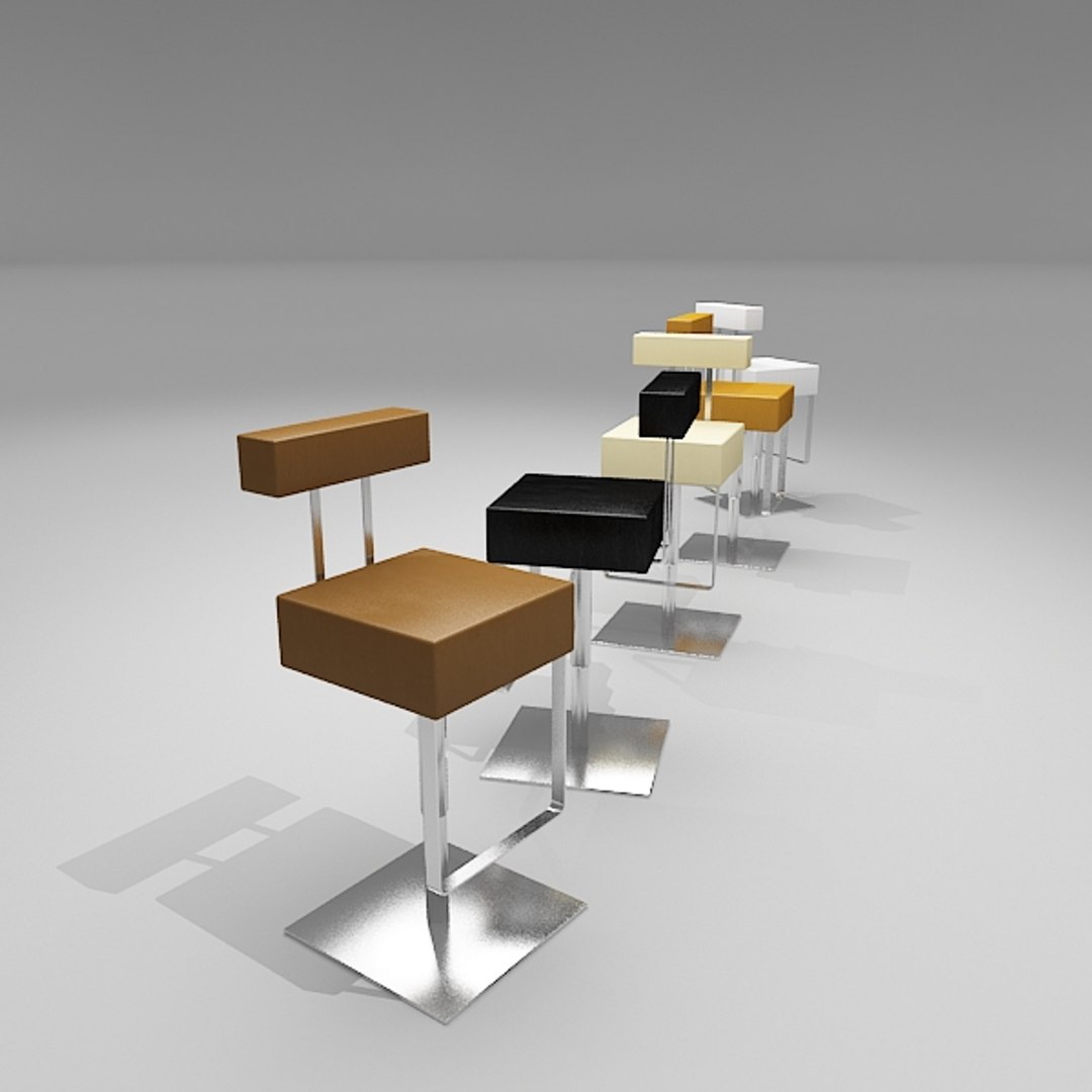 Sam Bar Stool 3d Model