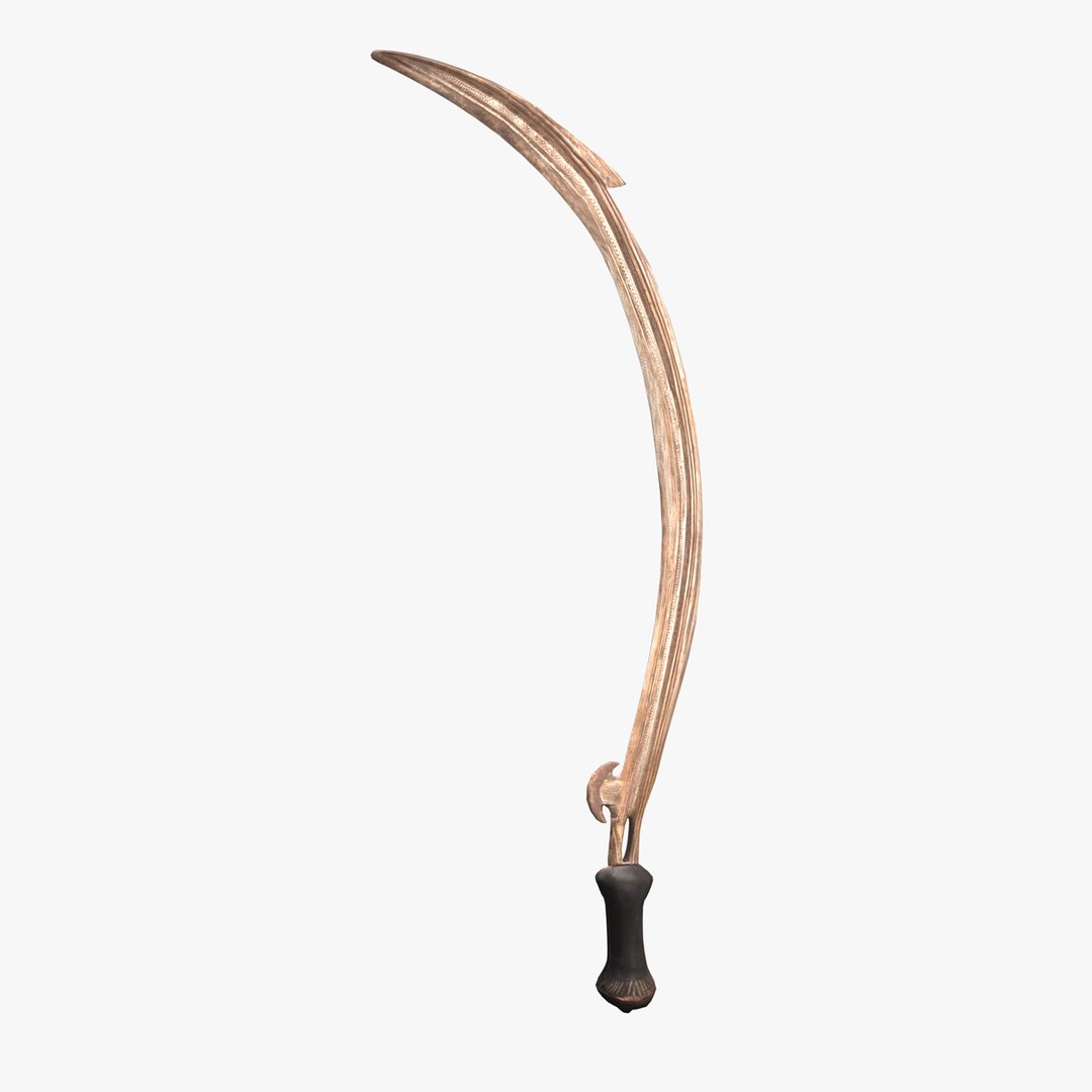 3D Mambele Sickle Sword Variation B - TurboSquid 1909747