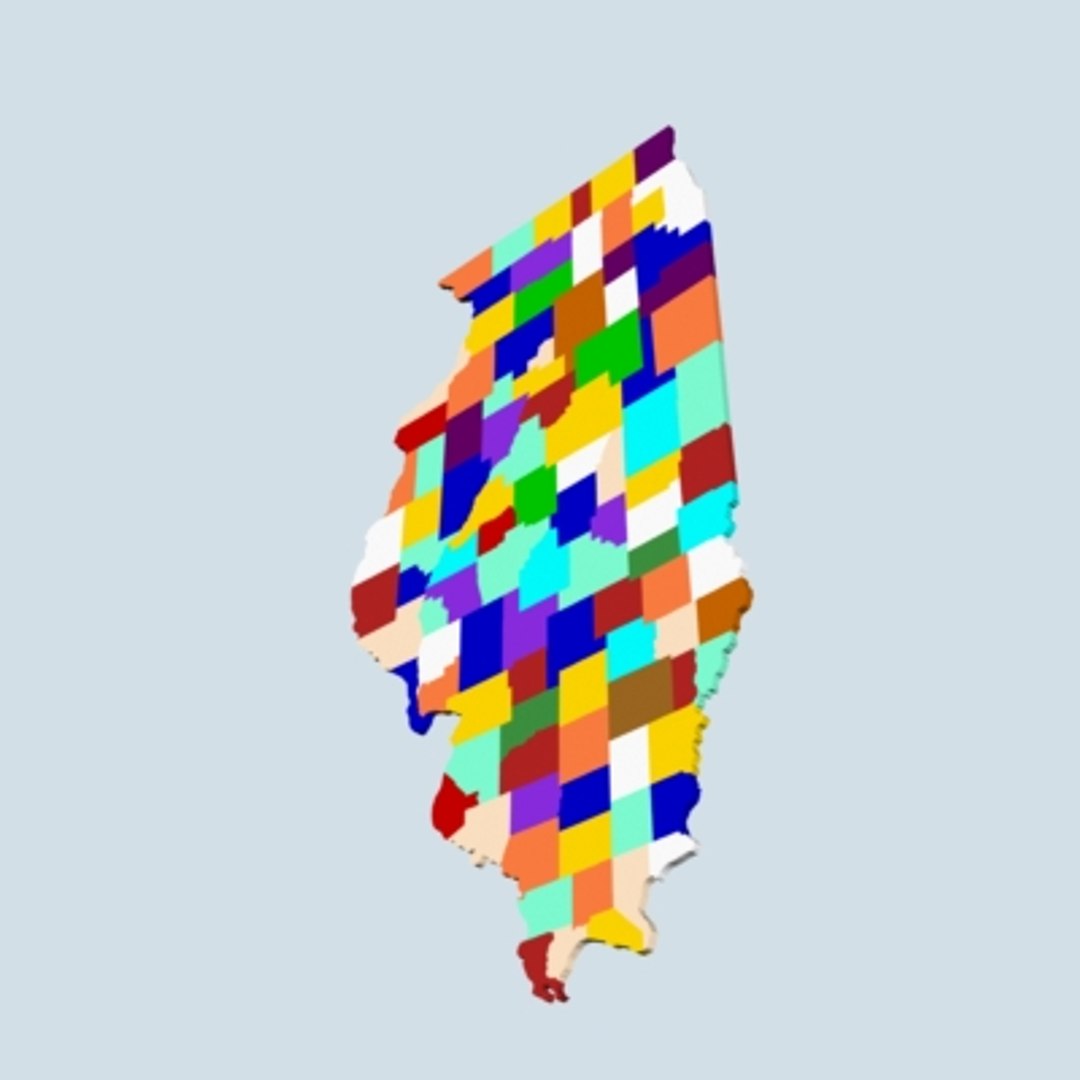 3d State Counties Model
