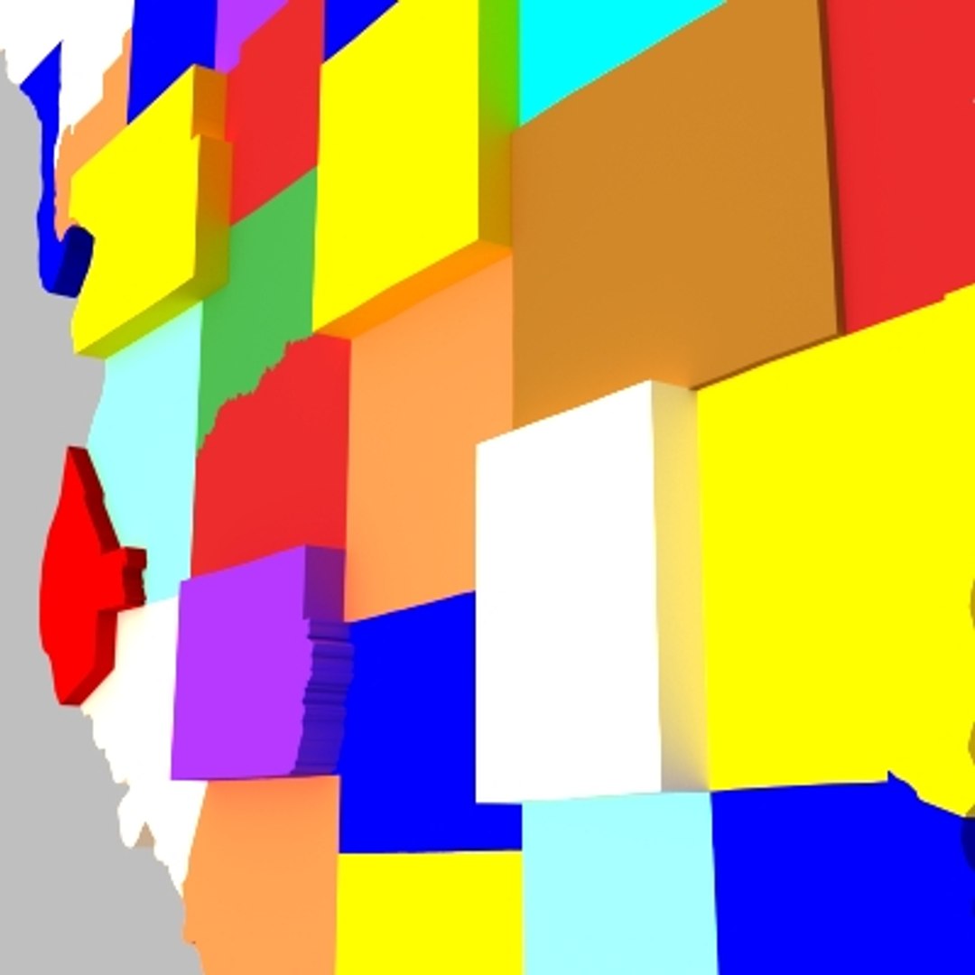 3d State Counties Model